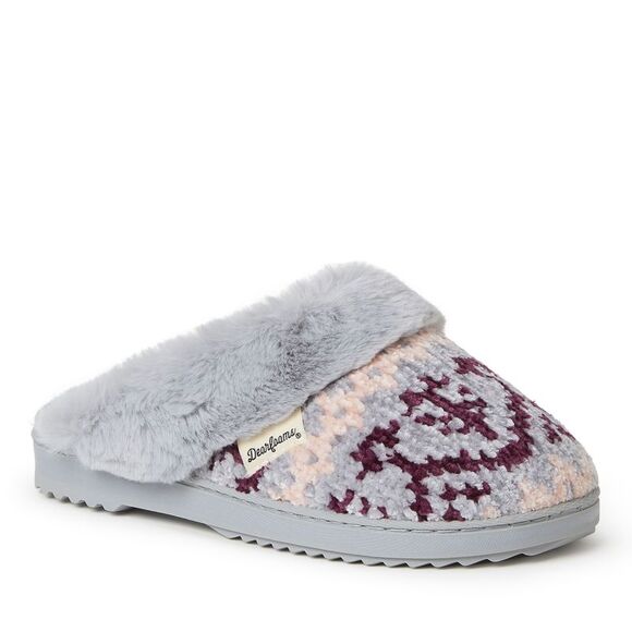 dearfoams | Shoes | Dearfoams Womens Allison Chenille Fair Isle Scuff ...
